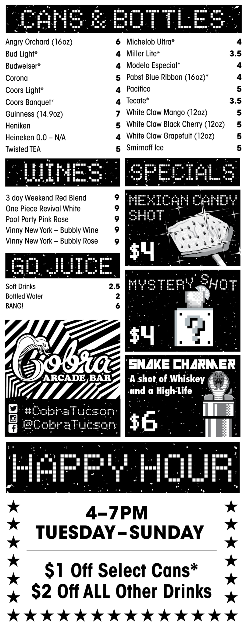Cobra Arcade Bar Tucson Arizona - 200+ Vintage Arcade Games - 21+