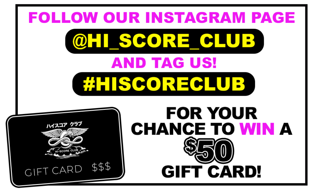 Hi Score Club Menu - Cobra Arcade Bar